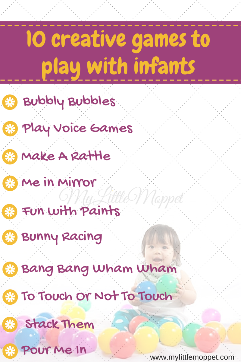 10 creative games to play with infants - My Little Moppet