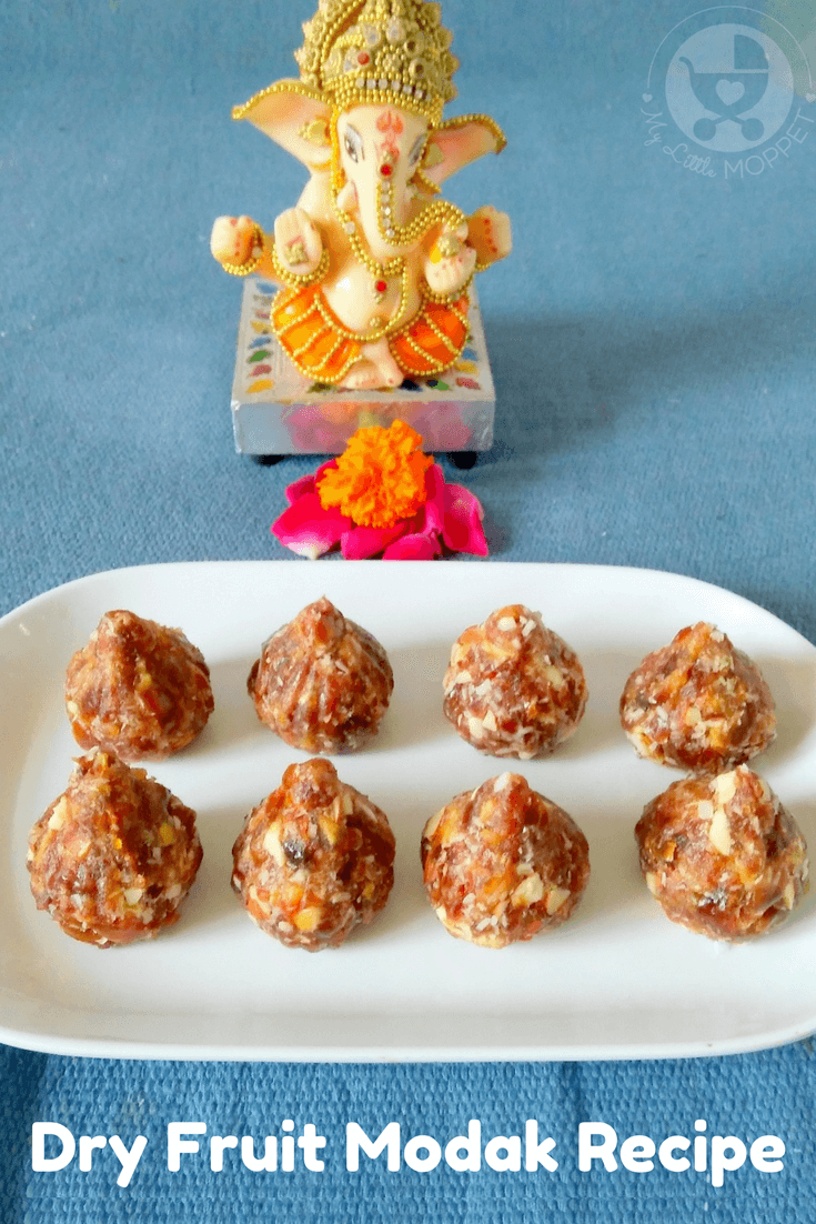 No Cook Dry Fruit Modak Recipe for Kids