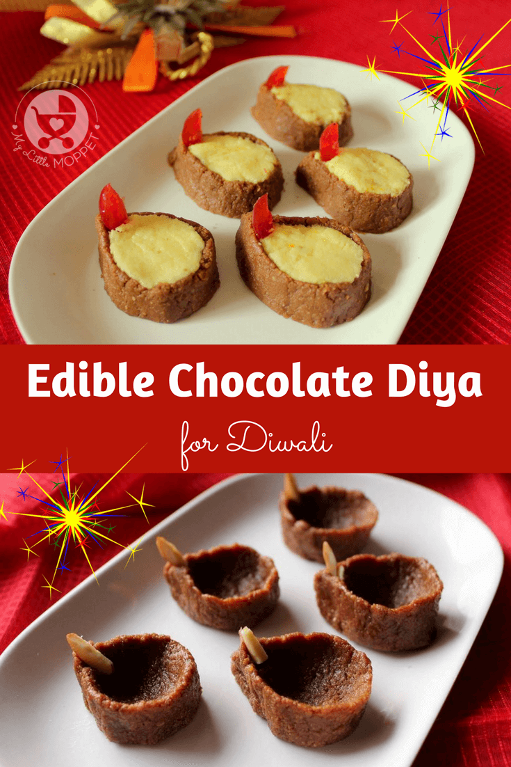 Edible Chocolate Diya Recipe for Diwali