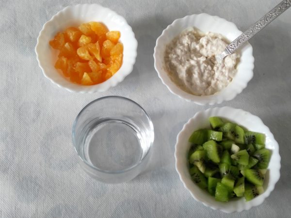 Tricolor Fruit Parfait for Kids