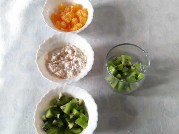 Tricolor Fruit Parfait for Kids