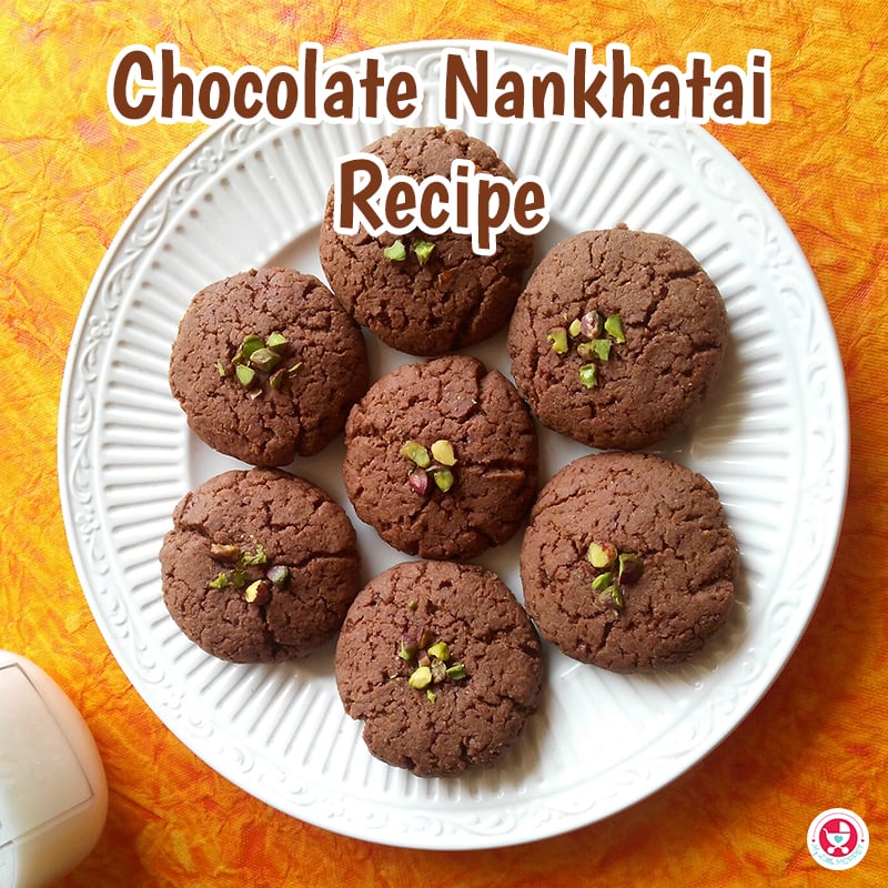 Chocolate Nan Khatai Pressure Cooker Recipe